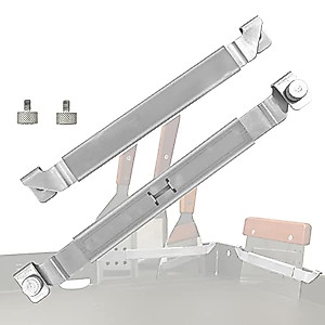 2 Sets of Griddle Spatula Holder, Adjustable (6.6inch-10.2inch) Stainless Steel Utensils/Tool Racks for Blackstone, Camp Chef, Royal Gourmet Flat Top Griddle.
