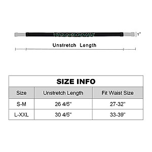 Dorchid Women's Beaded Skinny Belts Elastic Crystal Belts Long Buckle Waist Belt