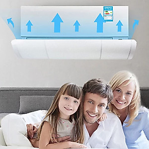 Osumex Adjustable Air Conditioner Deflector Windshield Cover for Home, Bedroom 90x27cm