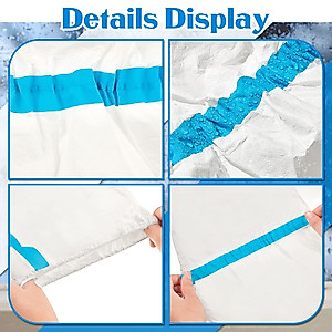 20 Pieces/ 10 Pairs Disposable Boot and Shoe Covers Plastic Long Boot Covers Waterproof Rain Shoe Covers for Men and Women, White