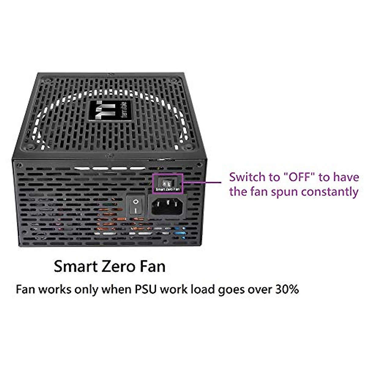 Thermaltake Toughpower GF1 650W 80+ Gold SLI/ CrossFire Ready Ultra Quiet 140mm Hydraulic Bearing Smart Zero Fan Full Modular Power Supply 10 Year Warranty PS-TPD-0650FNFAGU-1