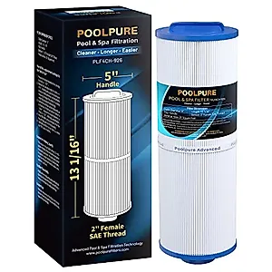 POOLPURE 4CH-926 Spa Filter Replaces PWW25L, Unicel 4CH-926, Waterway Teleweir 25, 25 sqft Hot Tub Filter Cartridge 1PACK