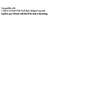 TRQ Reverse Rear View Backup Camera Tailgate Mounted for Ford F150 Pickup Truck