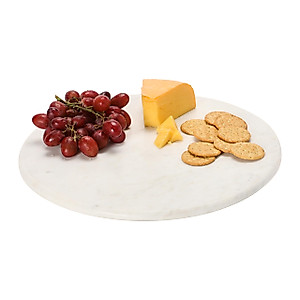 Creative Co-Op Marble, White Lazy Susan