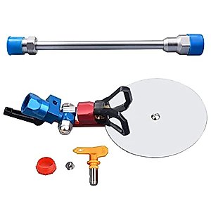 JWGJW 120025 Spray Guide Accessory Tool for All Airless Paint Sprayer 7/8" w/ 517 Tip with 10 Inch Extension Pole