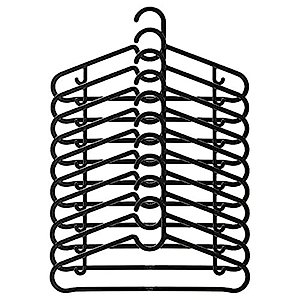 Ikea SPRUTTIG Hanger, Black (Pack of 10)(Polypropylene)