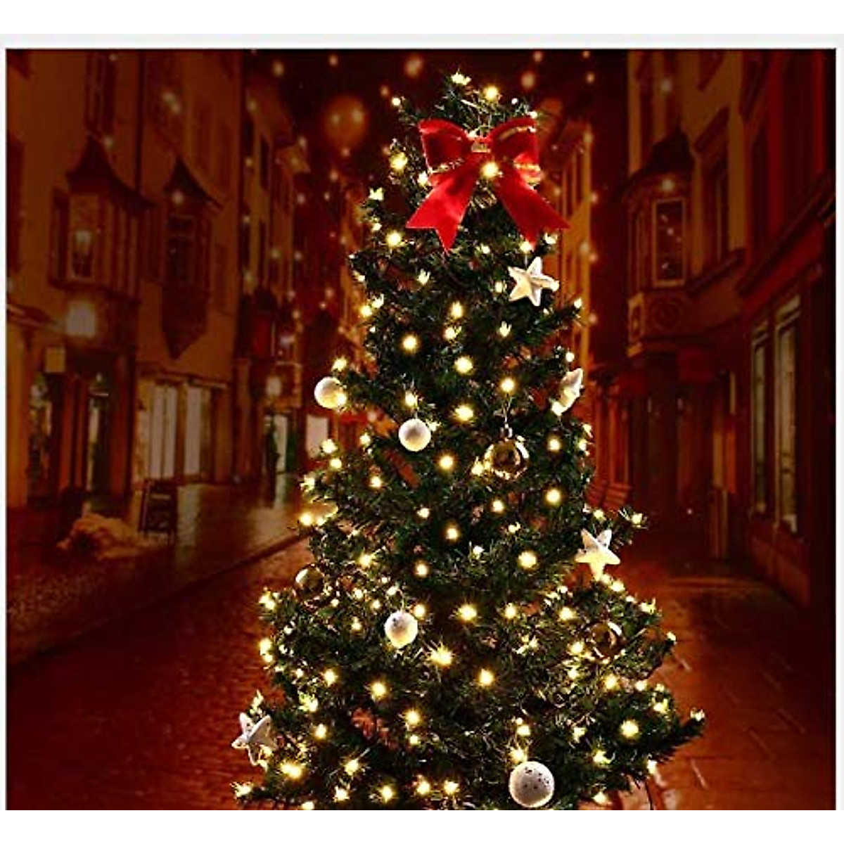 LED Christmas Tree Lights Outdoor/Indoor,Fairy Lights with 8 Lighting Modes,Warm White Twinkle Lights for Garden,String Lights for Bedroom,Led Light Strips,Halloween Lights Outdoor (100 LEDs)