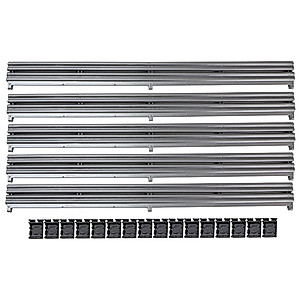 Scalextric 1:32 Sport / Digital Track - C8212 Silver Barriers x 5 and Clips x 15 , Gray