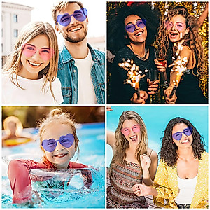 Purple Sunglasses Purple Heart Sunglasses Pink Heart Sunglasses Womens Pink Party Favors Pink Heart Shaped Glasses Birthday Party Decorations Pink Items Pink Accessories For Women Pink Concert Outfit