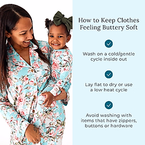 Posh Peanut Footie Pajamas for Baby Girls – Sleepers in Ultra-Soft Viscose from Bamboo with 2-Way Zipper & Ruffle Trim – Newborn to Toddler Sleepwear (Dusty Rose, 6-9 Months)