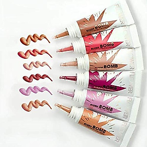 FLOWER Beauty Liquid Blush Makeup Bomb Color Drops -Silky Lightweight Formula + Gel Cream Blush for Cheeks - Radiant + Glossy Finish - Buildable + Lightweight Formula - Cruelty-Free + Vegan (Bubbly)