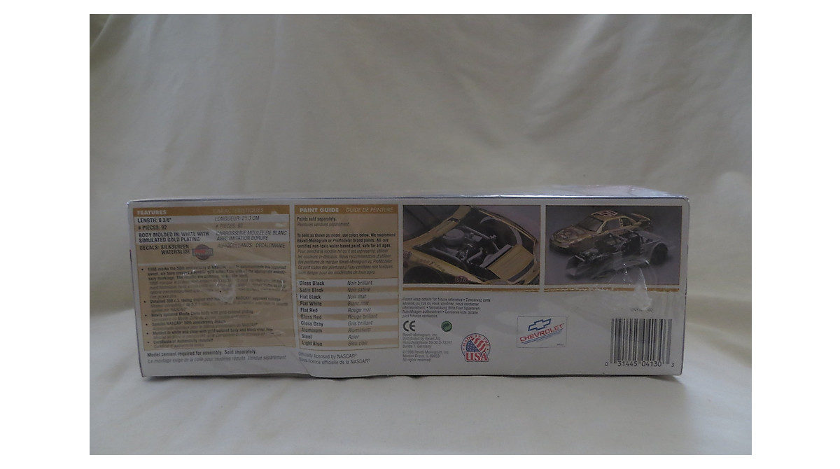 Revell NASCAR 50th Anniversary Gold Chevy Model Kit – 1/24 Scale