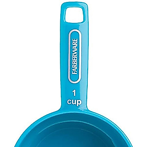 Farberware Professional Plastic Measuring Cups with Coffee Spoon, Set of 5, Colors may vary