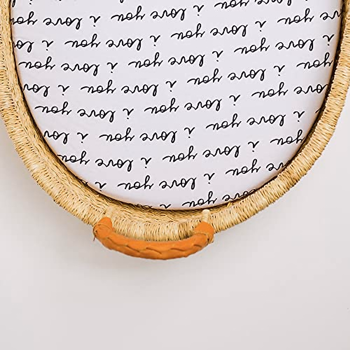 NODNAL CO. Changing Pad Cover - 100% Cotton for Baby Girl/Boy - Gender Neutral Patterns & Colors - Universal Fit Changing Pad Liner for Standard 16" x 32" Baby Changing Table Mats ("I Love You")