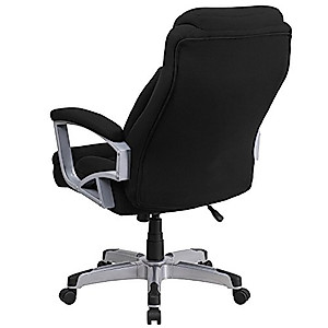 Flash Furniture HERCULES Series Big & Tall 500 lb. Rated Black Fabric Executive Swivel Ergonomic Office Chair with Arms