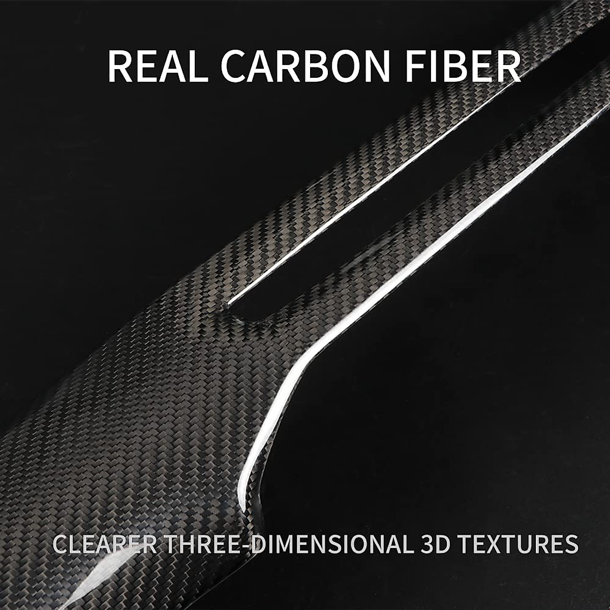 JSWAN Real Carbon Fiber Center Console Dashboard Trim Cover Fit For Toyota Supra GR A90 MK5 (2019-2025) Dash Panel Trim Cover Interior Trim Accessories (Gloss black)