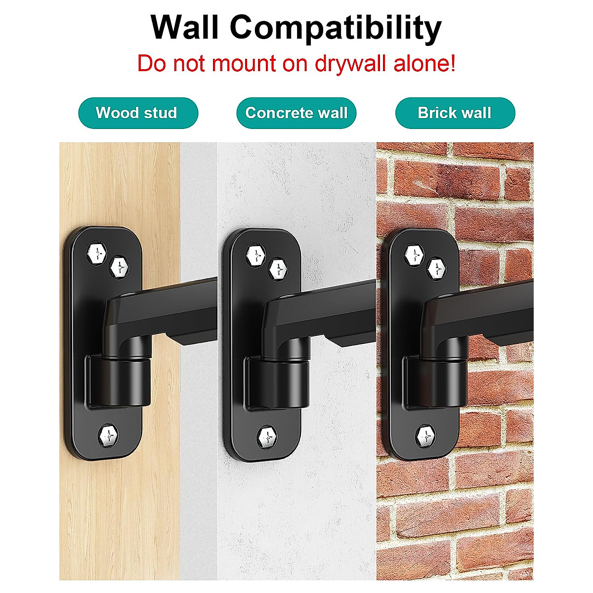 MOUNT PRO Single Monitor Wall Mount for 13 to 32 Inch Computer Screens, Gas Spring Wall Monitor Arm Holds Up to 17.6lbs, Full Motion Adjustable Wall Monitor Mount, VESA Mount 75x75, 100x100