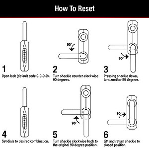 Master Lock Resettable Combination Locker Lock, Lock for Gym and School Lockers, Colors May Vary