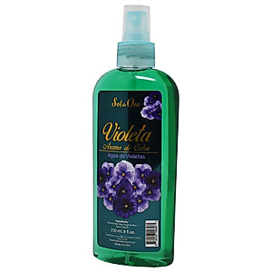 Sol de Oro Violeta Aroma de Cuba Agua de Violetas - Violet Water Spray Fragrance of Cuba 8oz 2 Pack