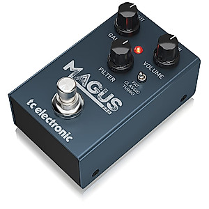 TC Electronic MAGUS PRO Classic High Gain Distortion Pedal with Fat Mids, Treble Filter Control and 3 Clipping Modes