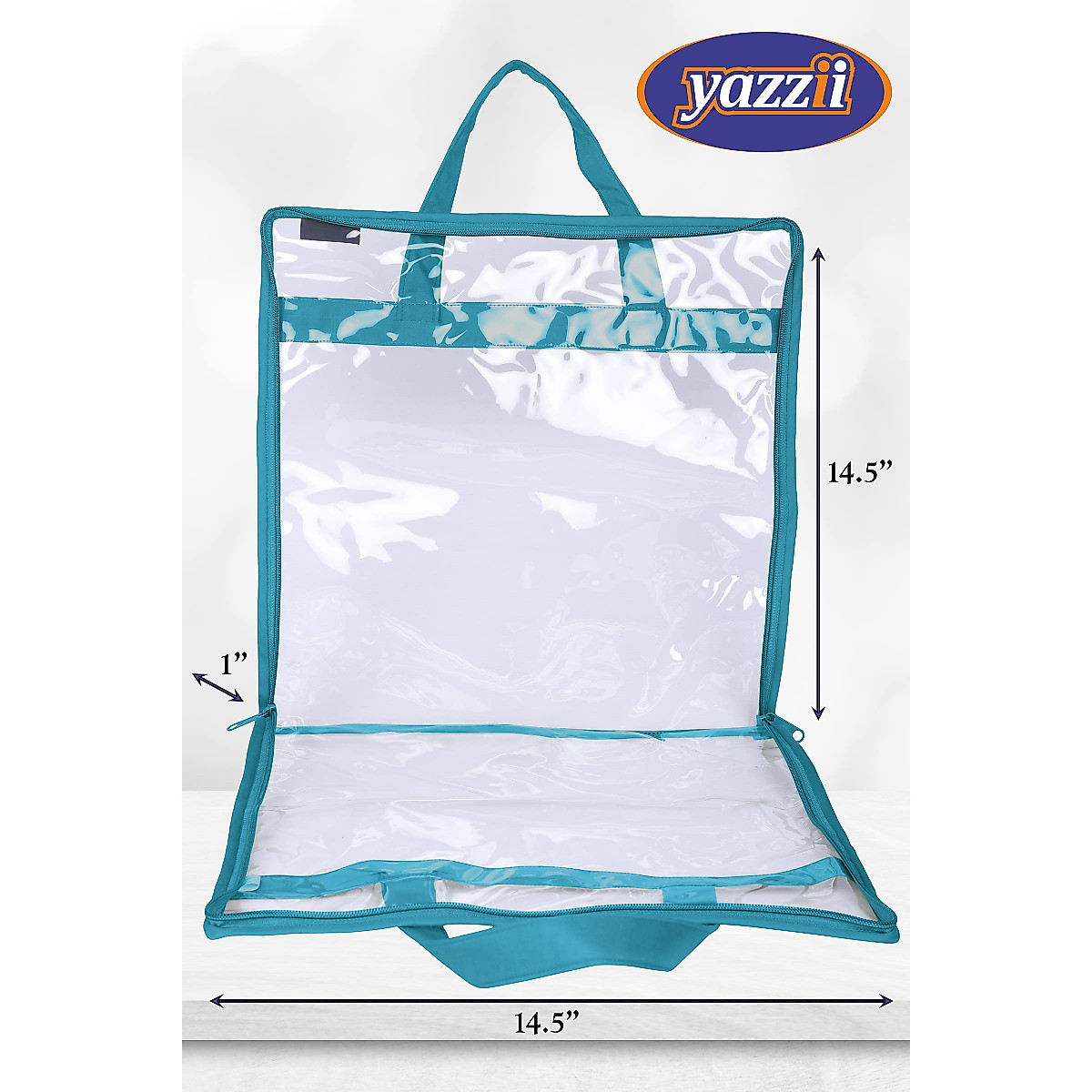 Yazzii Quilt Block Carry case, Blue