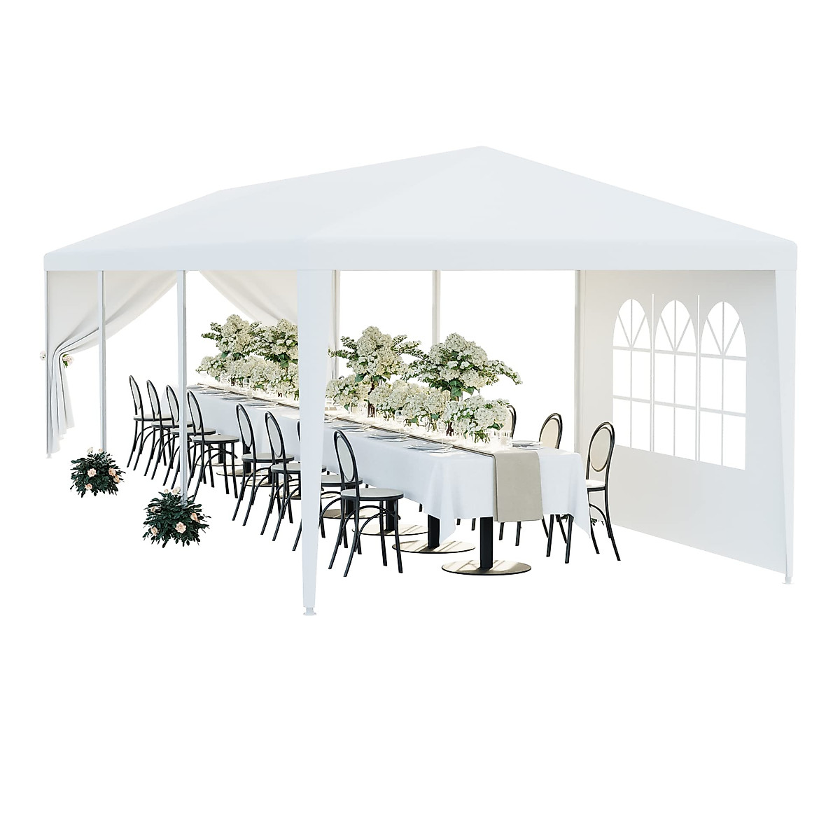 BBBuy 10'x30' Outdoor Party Wedding Tent Canopy Waterproof Camping Gazebo BBQ Shelter Pavilion Heavy Duty, 8 Removable Sidewalls (10x30)