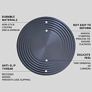 Heat Diffuser for Gas Stove, 11 Inch Aluminum Non-Stick Coating Gas Stove Diffuser, Simmer Plate for Gas Stove, Provides Uniform Distribution of Heat, Great for Simmering and Slow Cooking