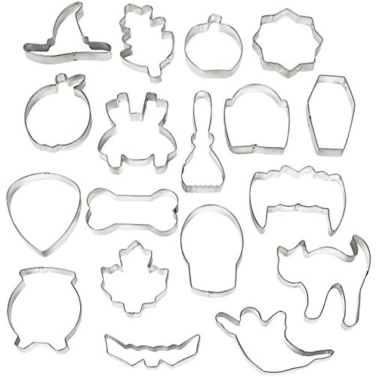 Wilton Halloween Metal Cookie Cutter Set, 18-Piece