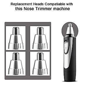 GOMINYUF 4 Pcs Replacement Heads Compatible with Ear and Nose Hair Trimmer Clipper as The Photo Show-Include a Cleaning Brush
