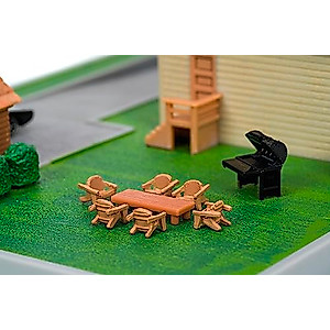 Jada -Toretto's Fast & Furious Garage House, Diorama Playset, Includes Two Nano Vehicles, Collectables (253203081)