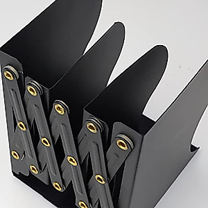 Adjustable Bookends, Expandable Bookends Magazine File Holder,Desk Organizer and Accessories for Office, Books, Papers, Extends up to 19 inches