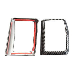 ruihe 4pcs Carbon Fiber Color Air Conditioning Dashboard Vent Cover Fit for Ford Ranger Accessories 2015 2016 2017 2018 2019 2020 2021ABS