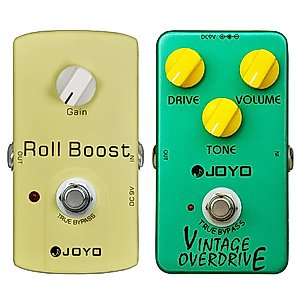 JOYO JF-38 Roll Boost and JF-01 Vintage Overdrive Effects for Electric Guitar Most Frequently Combination Budget Pedals in Bundle