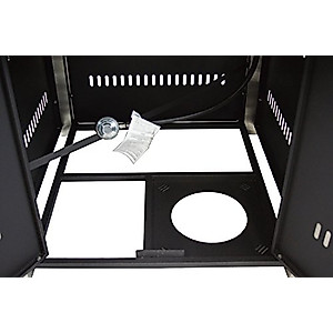 Pleasant Hearth OFG901T Montreal Square Gas Fire Pit Table, 38"