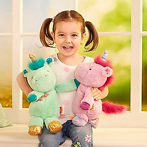 B. toys- B. softies- 12" Plush Blue Unicorn- Stuffed Animal – Soft Unicorn Toy – Washable Toys for Baby, Toddler, Kids- Happy Hues- Sweet Sky-0 Months +