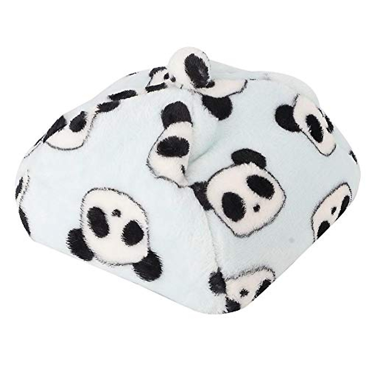 GLOGLOW Hamster Bed, Panda Shape Warm Hanging Bed Cute Warm Hammock Nest for Sugar Glider Rat Guinea Pig Gerbil Mice Hamster(L)