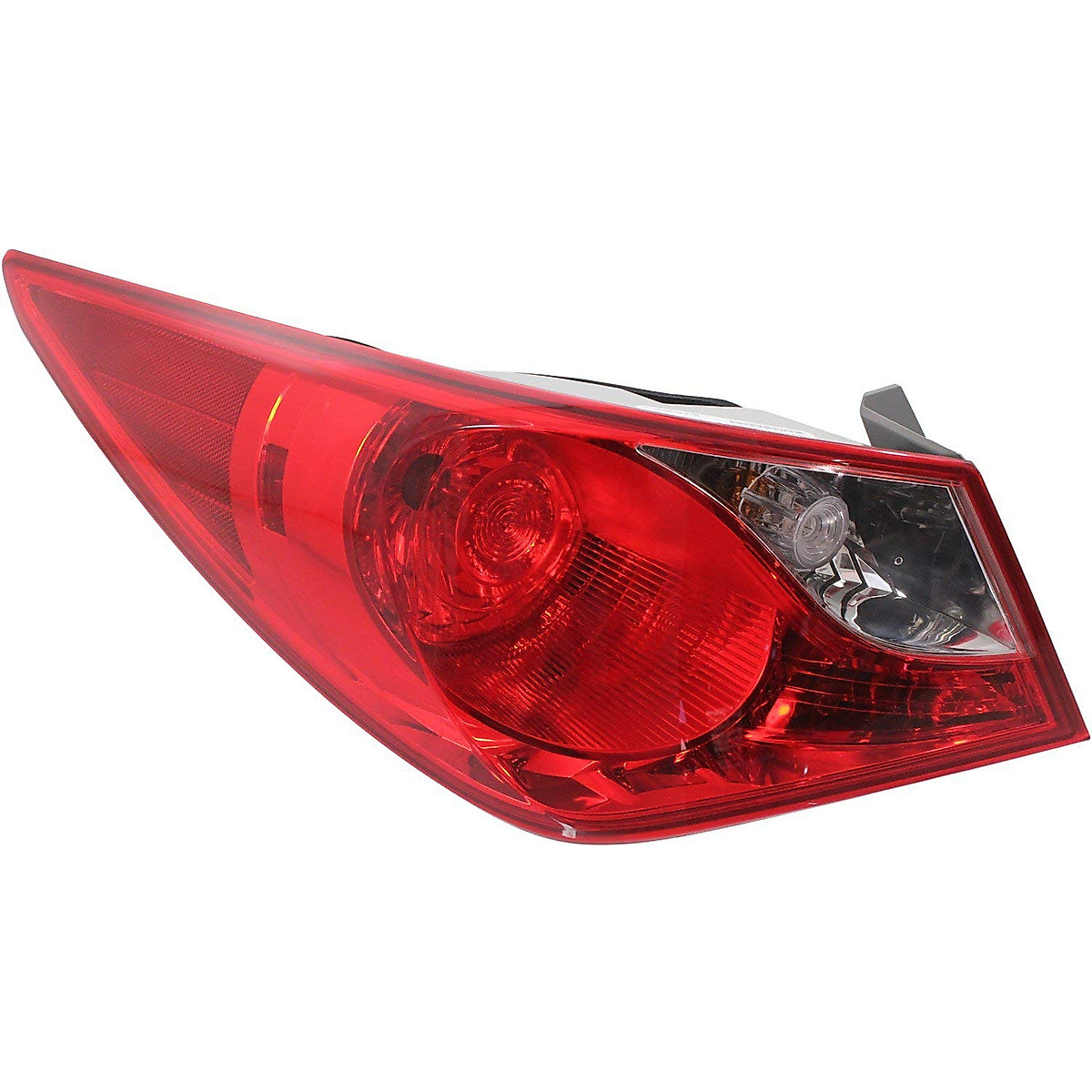 Evan Fischer Driver and Passenger Side, Outer Tail Light Compatible with 2011-2014 Hyundai Sonata - HY2805116, HY2804116