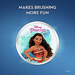 Oral-B Kid's Battery Toothbrush featuring Disney's Princess characters, Soft Bristles, for Kids 3+