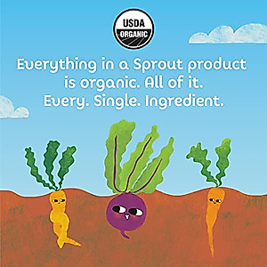 Sprout Organic Toddler Snacks, Crispy Chews, Red Berry & Beet, 3.15 oz - Pack of 10