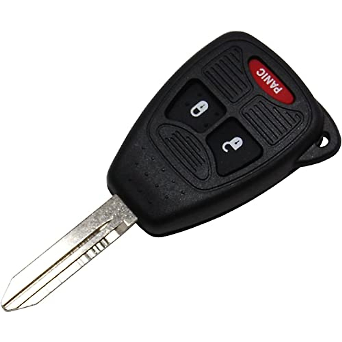 HQRP Key-Fob Remote Shell Case Cover Smart Key Keyless and Two Batteries Compatible with Dodge Ram 1500/2500/ 3500 2005 2006 2007 2008 05 06 07 08