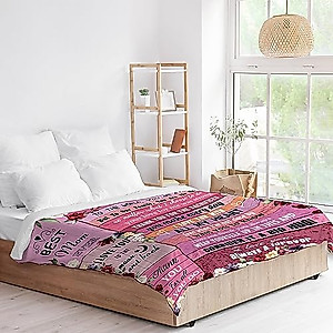 Jzufnap Gifts for Mom Blanket, Mom Blanket from Daughter, Ultra-Soft Fleece Flannel Mother Throw Blankets for Warm Birthday Present, Thanksgiving Day and Mother Day, 50" x 60"