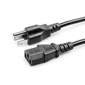 3 Prong AC TV Power Cord Cable for Panasonic Plasma TV, Panasonic Viera TV, LG TV, 3D Printer Computers, TVs, Monitors & More Charger Replacement Power Cable