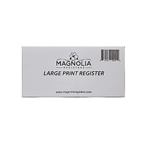 10 Pack Large Print Low Vision Checkbook Registers, 3" x 6", Check Registers for Personal Checkbooks