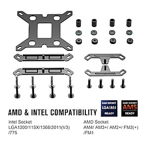 Vetroo U6PRO Dual Tower CPU Cooler - 220W TDP, 6 Heatpipes, Top ARGB Lighting, 130mm ARGB & PWM Fan - Compatible with Intel LGA 1851/1700/1200/115X & AMD AM5/AM4