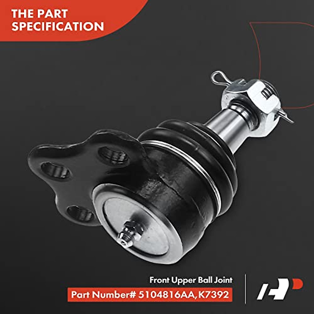 A-Premium Set of 6, Upper Lower Ball Joint, Outer Tie Rod End Compatible with Dodge Dakota 2000-2004, Durango 2000-2003, 4WD Only