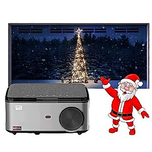 Boss S21A | Android 9 | 3840 x 2160 Ultra HD 6500 Lumen Display | Contrast Ratio 15000:1 | 4D Digital Keystone & Zoom, WiFi & Bluetooth | Home/Office/Educational Institute Purpose Projector