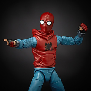 Marvel Legends Spider-Man Homecoming Movie Spider-Man (Homemade Suit) Action Figure (Build Vulture's Flight Gear), 6 Inches