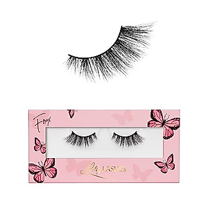 Lilly Lashes Butterfl'eyes Faux Mink Lashes, Half Lashes Natural Look & Feel, False Eyelashes, Reusable Eyelashes 20x, No Trimming + Easy to Apply, Round Style, Lash Glue not Included 13mm (Sassy)
