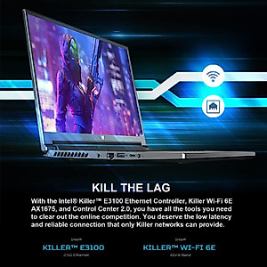 acer Predator Triton 500 SE Gaming Creator Laptop,16" WQXGA 240Hz G-SYNC, Intel i7-12700H, GeForce RTX 3070Ti, 16GB LPDDR5, 1TB Gen 4x4 SSD, Killer Wi-Fi 6E, Fingerprint Reader, Backlit Keyboard, MP