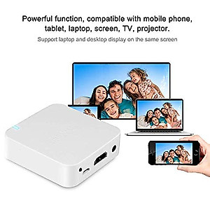 Car WiFi Display Box, Wireless Mini Car WiFi Screen Device Box Wireless Screen Mirroring from Smart Phones to Car Screen Wirelessly, Support CVBS/HDMI A/V Output